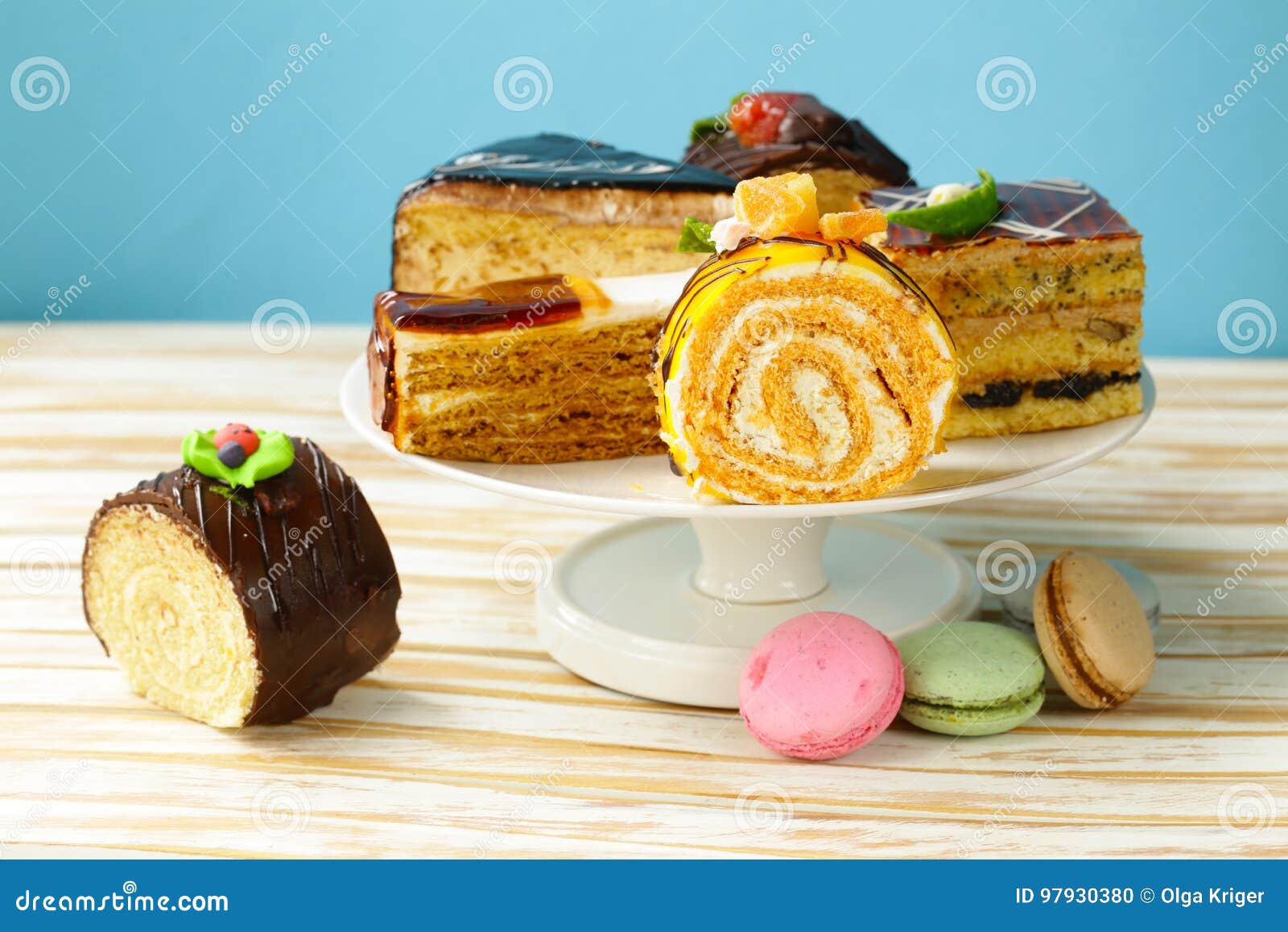 Assorted Mini Cakes Sweet Dessert Stock Photo - Image of gourmet, plate ...
