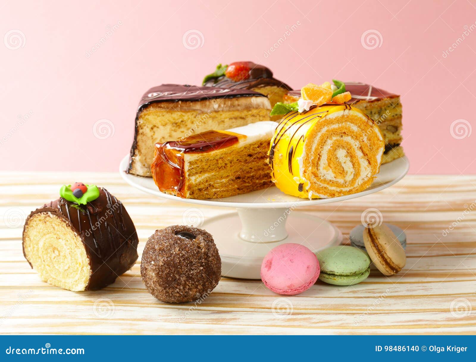 Assorted Mini Cakes Sweet Dessert Stock Photo - Image of dessert ...