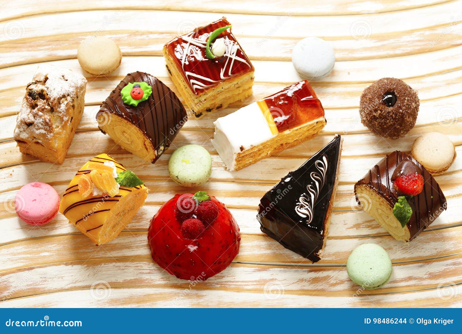 Assorted Mini Cakes Sweet Dessert Stock Photo - Image of dessert ...