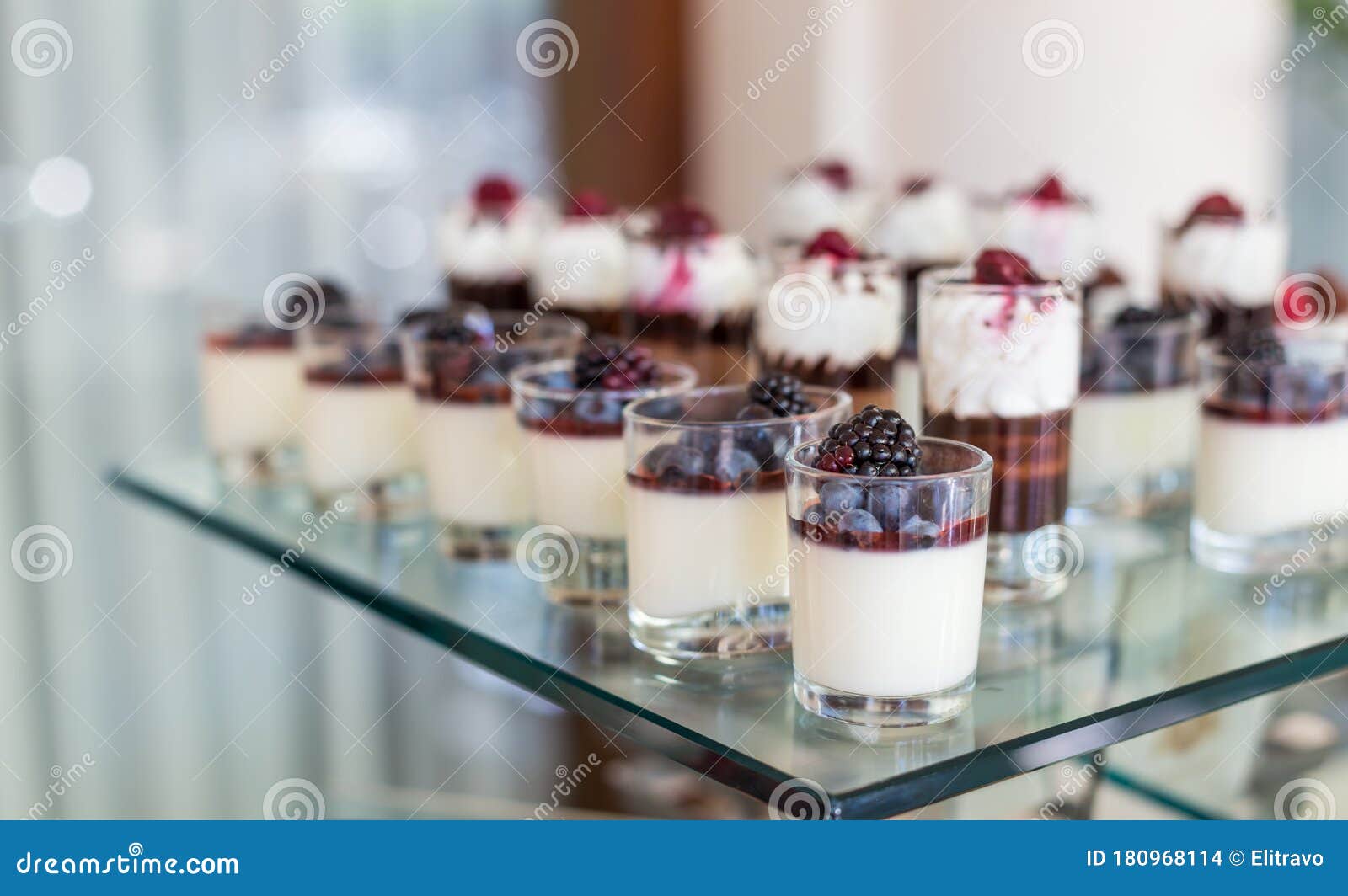 Assorted Mini Dessert on Platter Stock Photo - Image of fruits, bakery ...