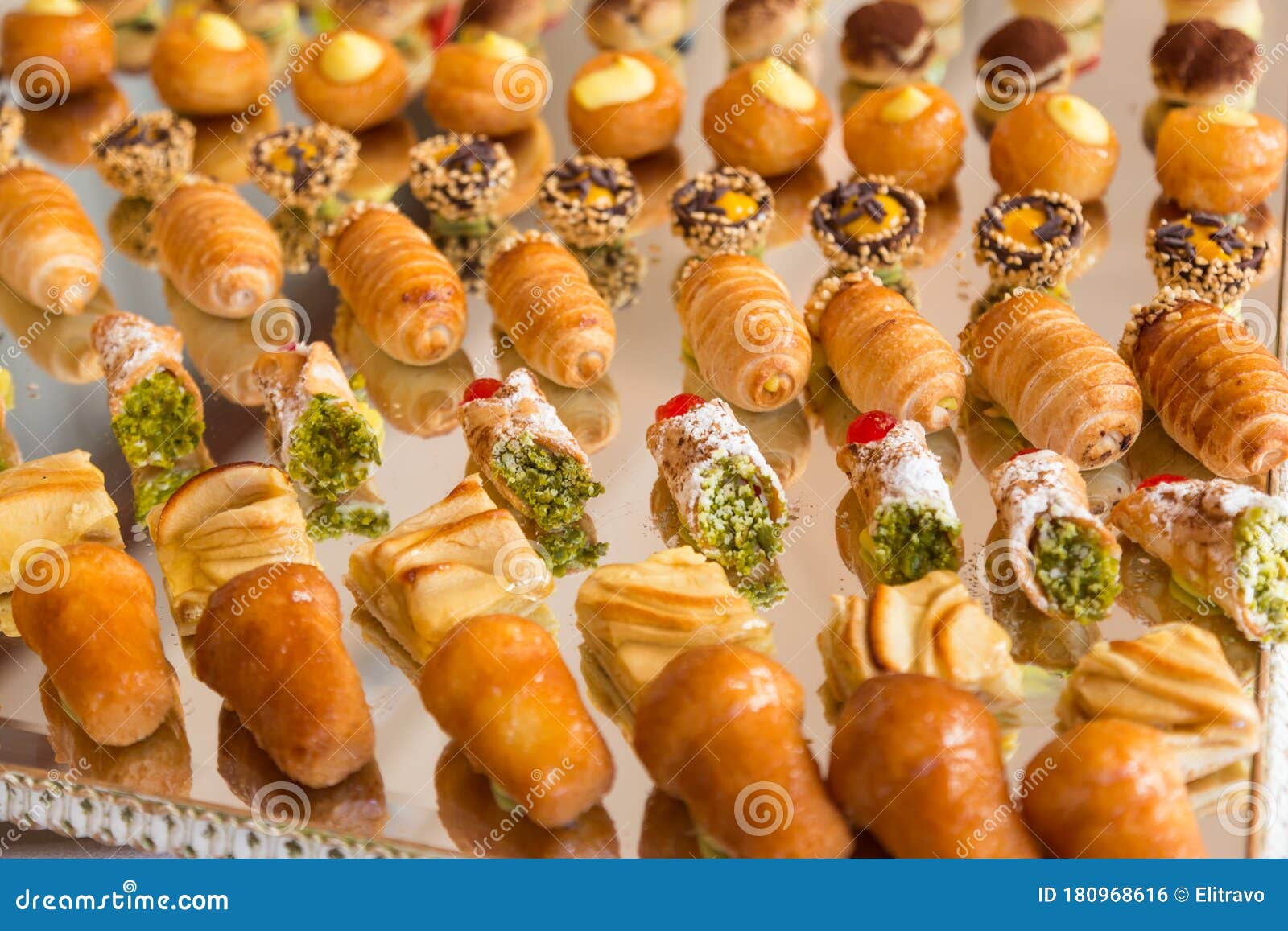 Assorted Mini Dessert on Platter Stock Photo - Image of fruits, decor ...