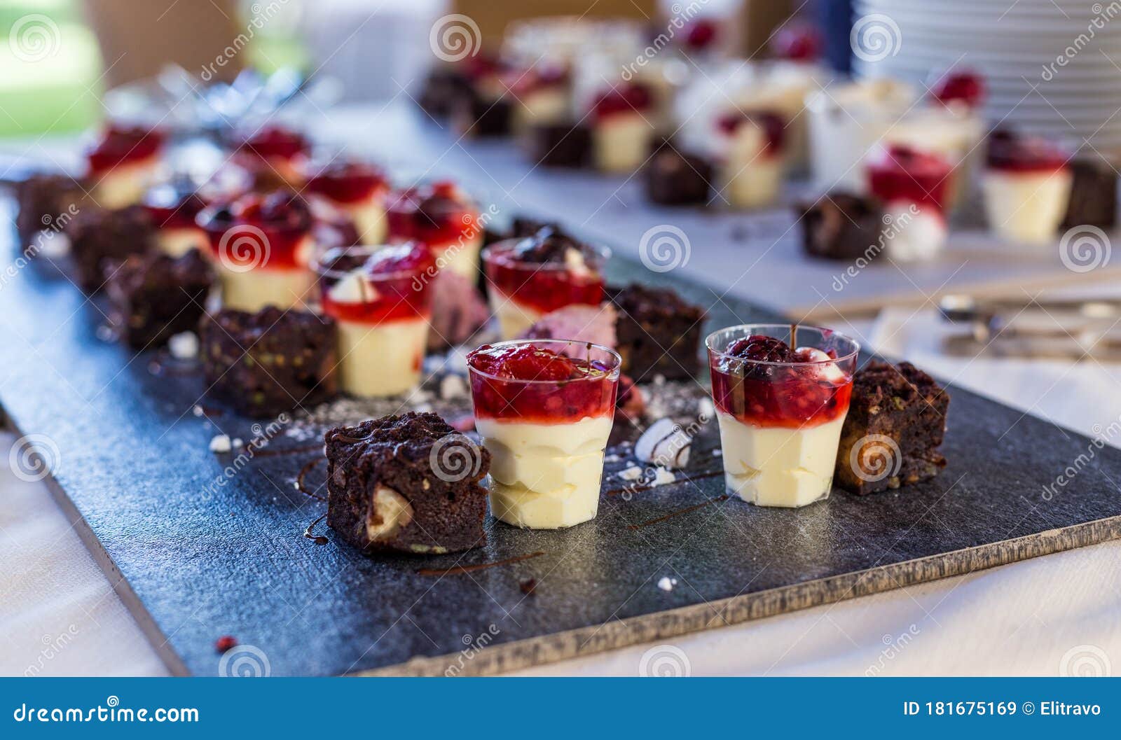 Assorted Mini Dessert and Cake Stock Image - Image of gourmet, assorted ...