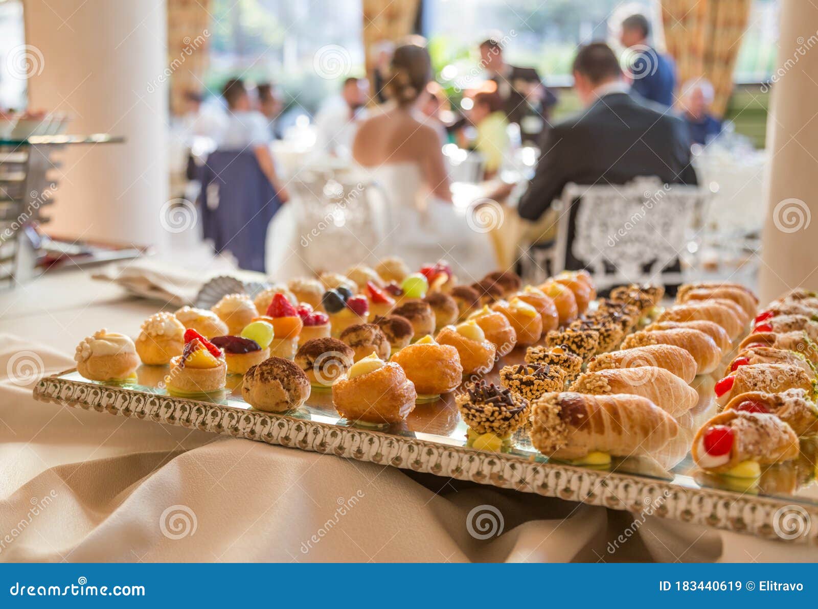 Assorted Mini Dessert for the Wedding Party Stock Image - Image of ...