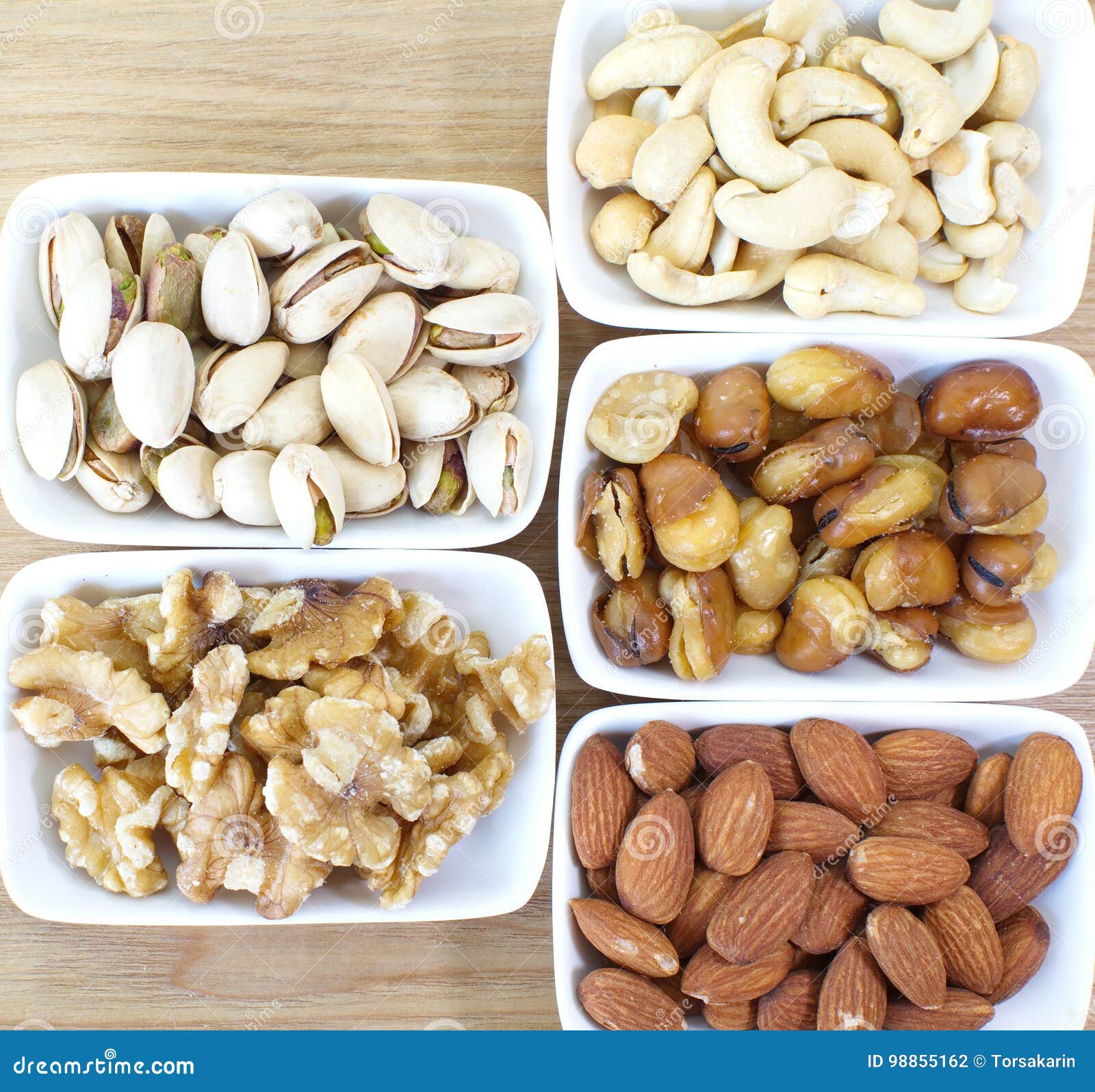 Assorted mixed nuts stock photo. Image of plant, cashew - 98855162