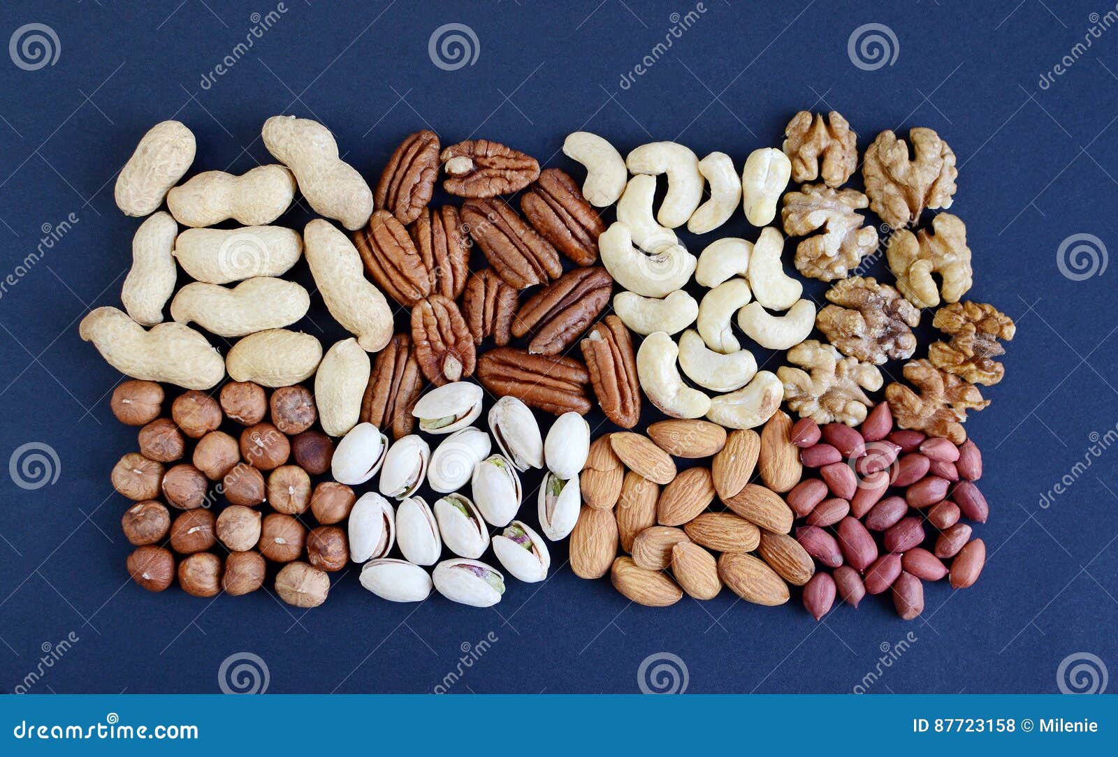 Assorted mixed nuts stock photo. Image of roasted, protein - 87723158
