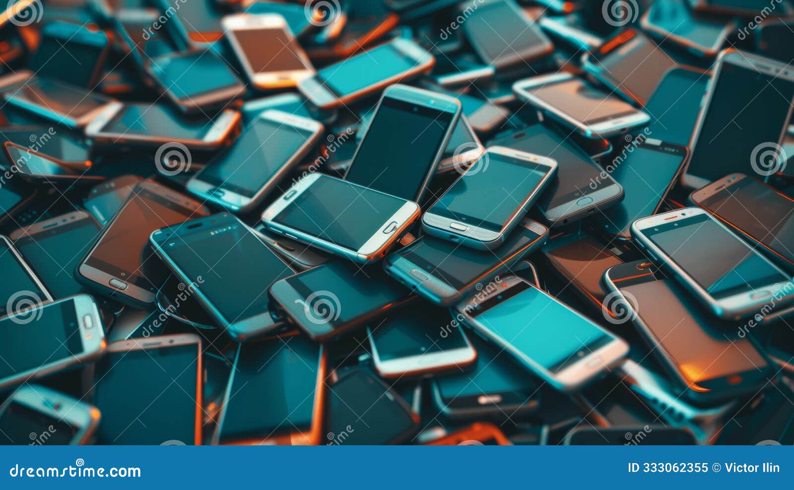 Assorted Mobile Phones on Table, Perfect for Tech, Ad, Sales, and ...