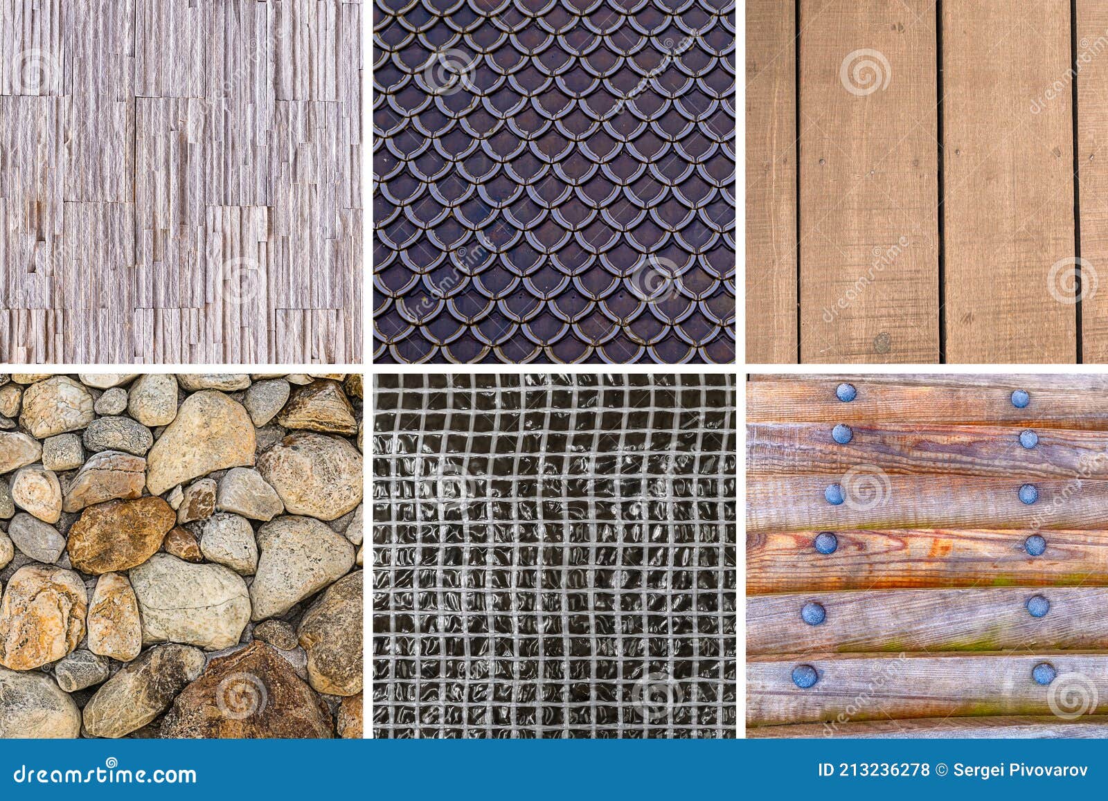 Assorted Mosaic Stone, Iron and Straw Decor Element Base Stock Photo ...