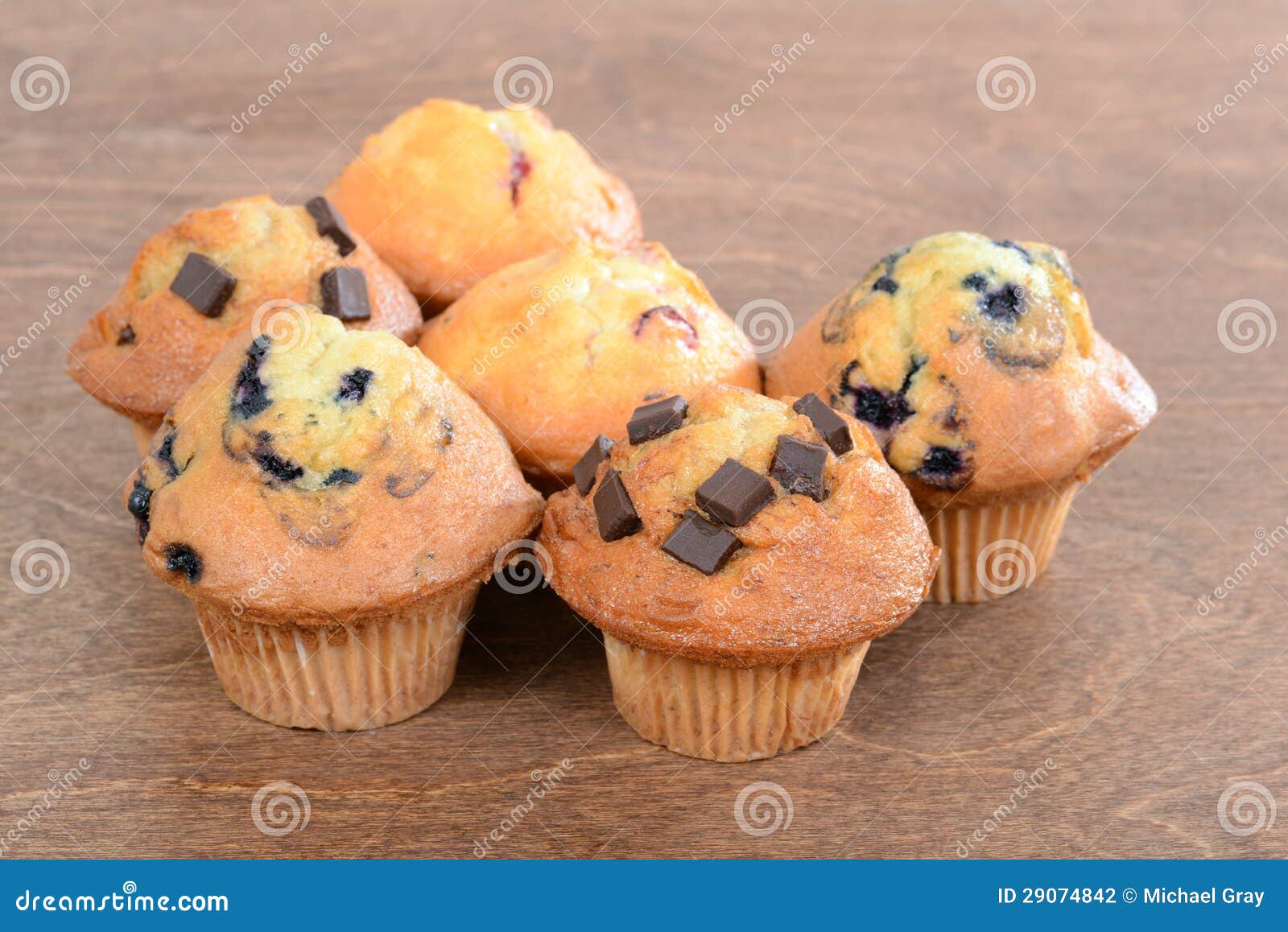 Assorted muffins stock photo. Image of assortment, assorted - 29074842