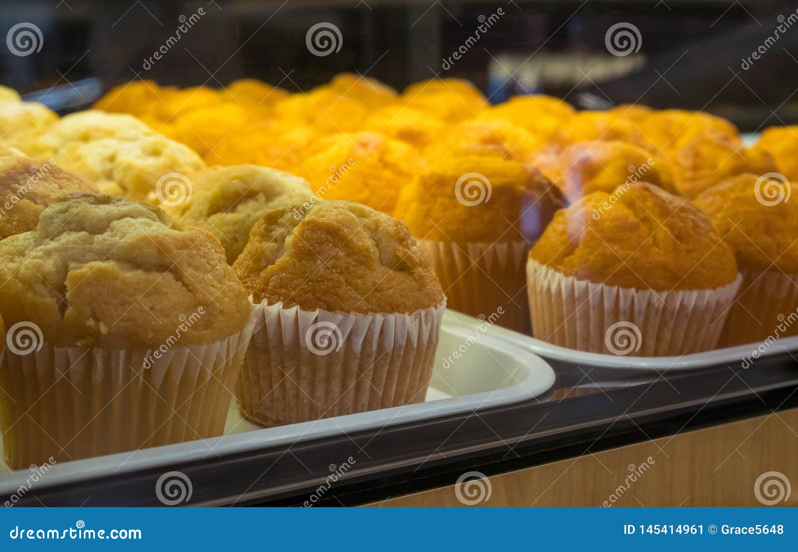 Assorted Muffins Arranged on Tray Stock Image - Image of pastry, recipe ...