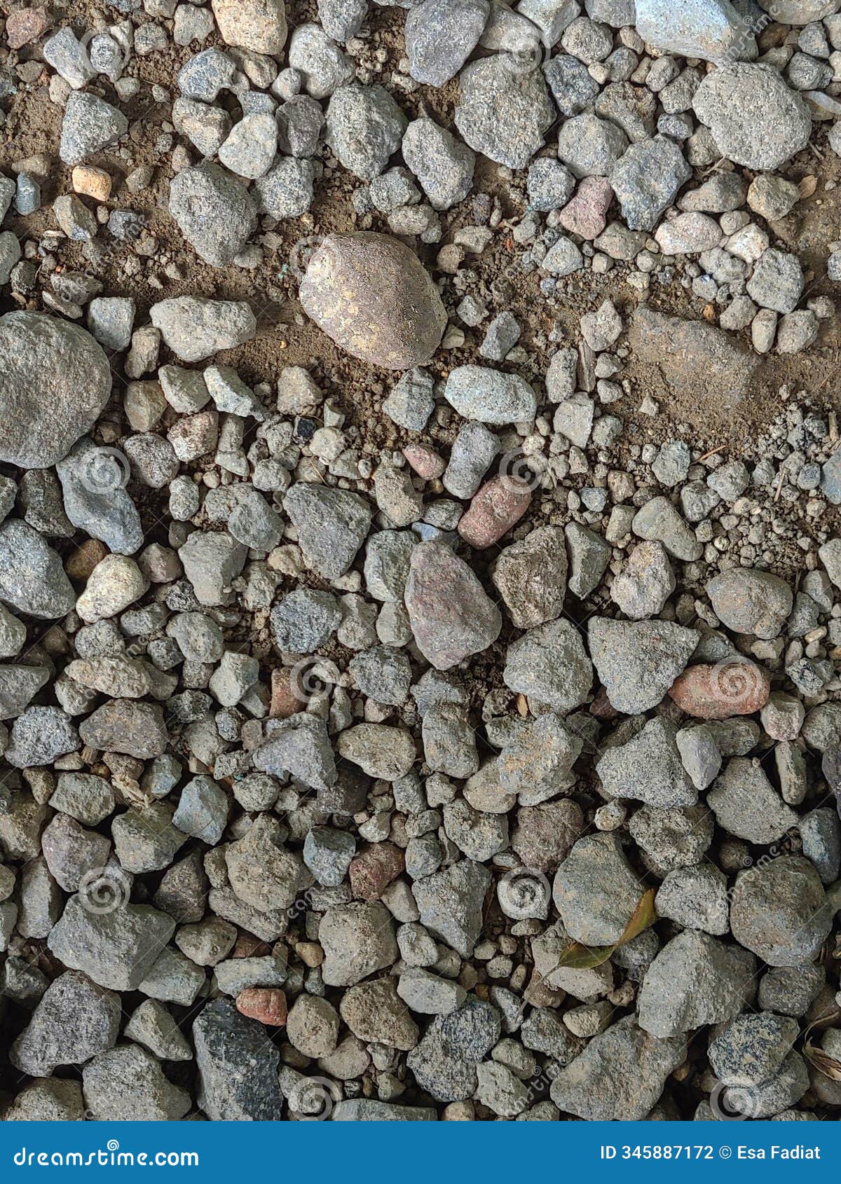Assorted Natural Stones and Gravel on Dirt Background Stock Photo ...