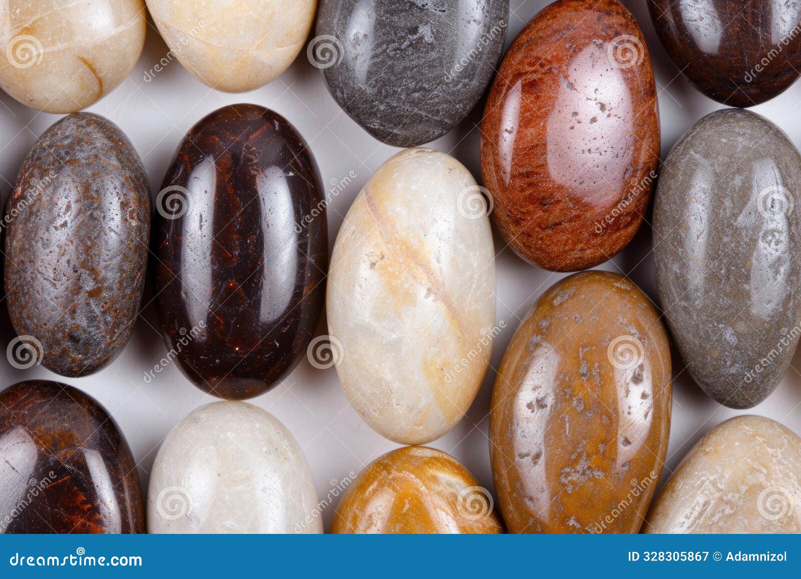 Assorted Natural Stones and Pebbles Stock Illustration - Illustration ...