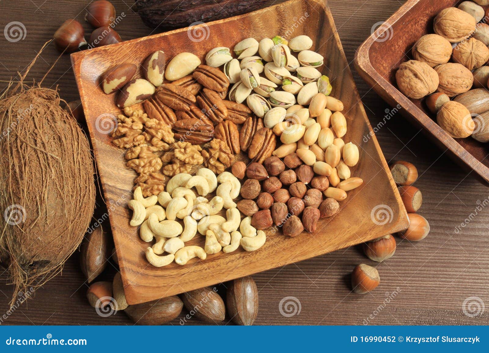 Assorted nuts stock photo. Image of almond, organic, textured - 16990452