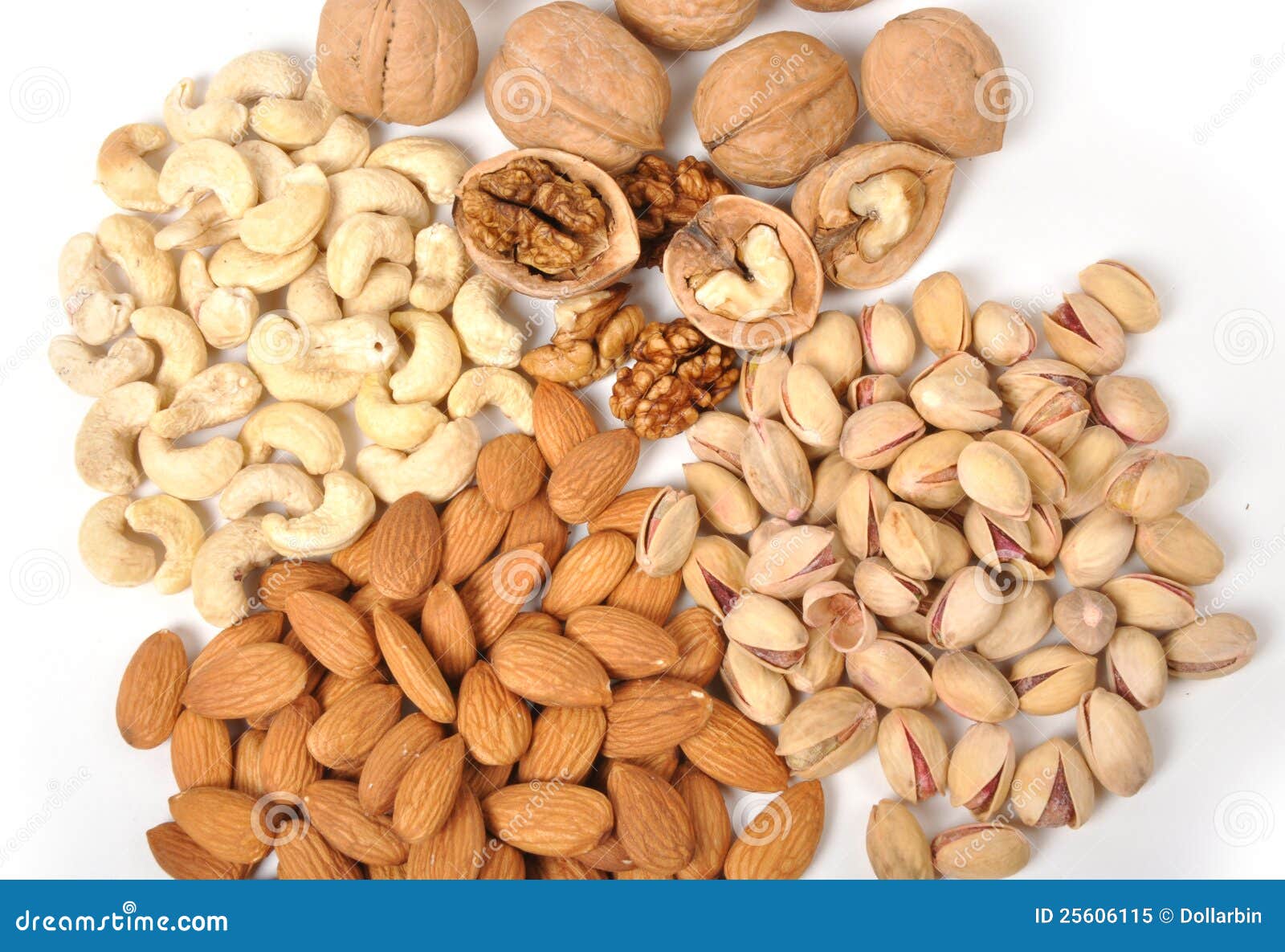 Assorted nuts stock image. Image of isolated, brown, salted - 25606115