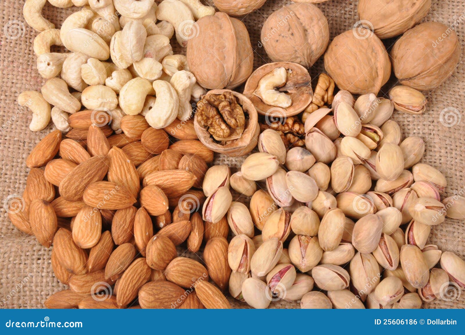 Assorted nuts stock photo. Image of closeup, organic - 25606186