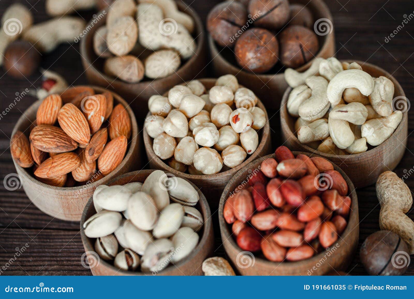 Assorted Nuts for a Background Stock Image - Image of closeup, organic ...