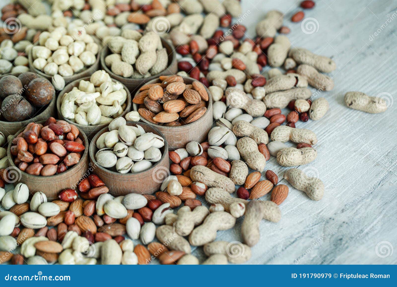 Assorted Nuts for a Background Stock Image - Image of seed, group ...