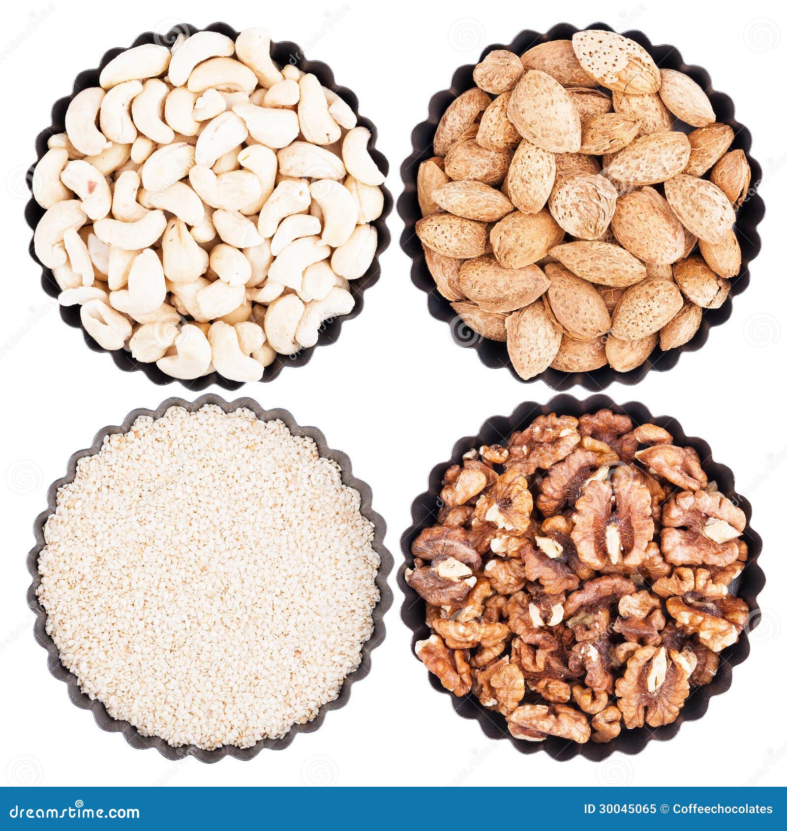 Assorted nuts stock image. Image of snack, peeled, assortment - 30045065