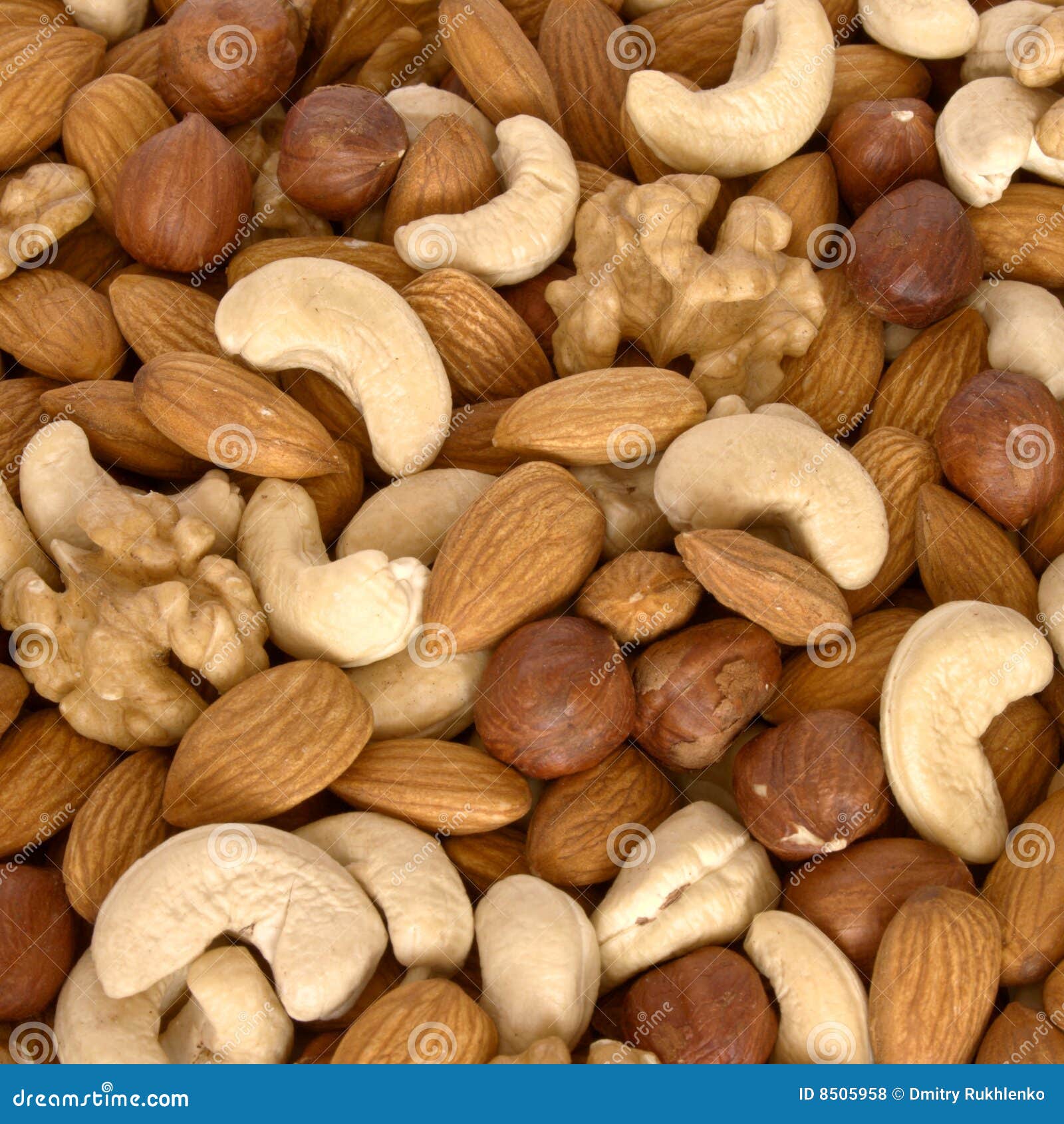 Assorted nuts close up stock photo. Image of texture, walnut - 8505958