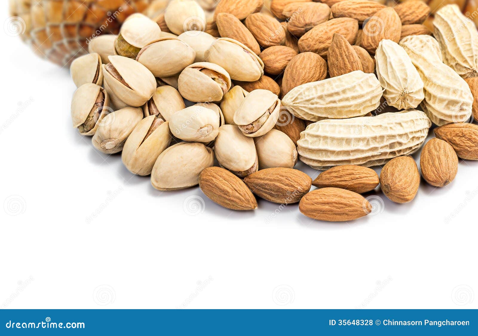 Assorted Nuts stock photo. Image of snack, heap, vegetarian - 35648328