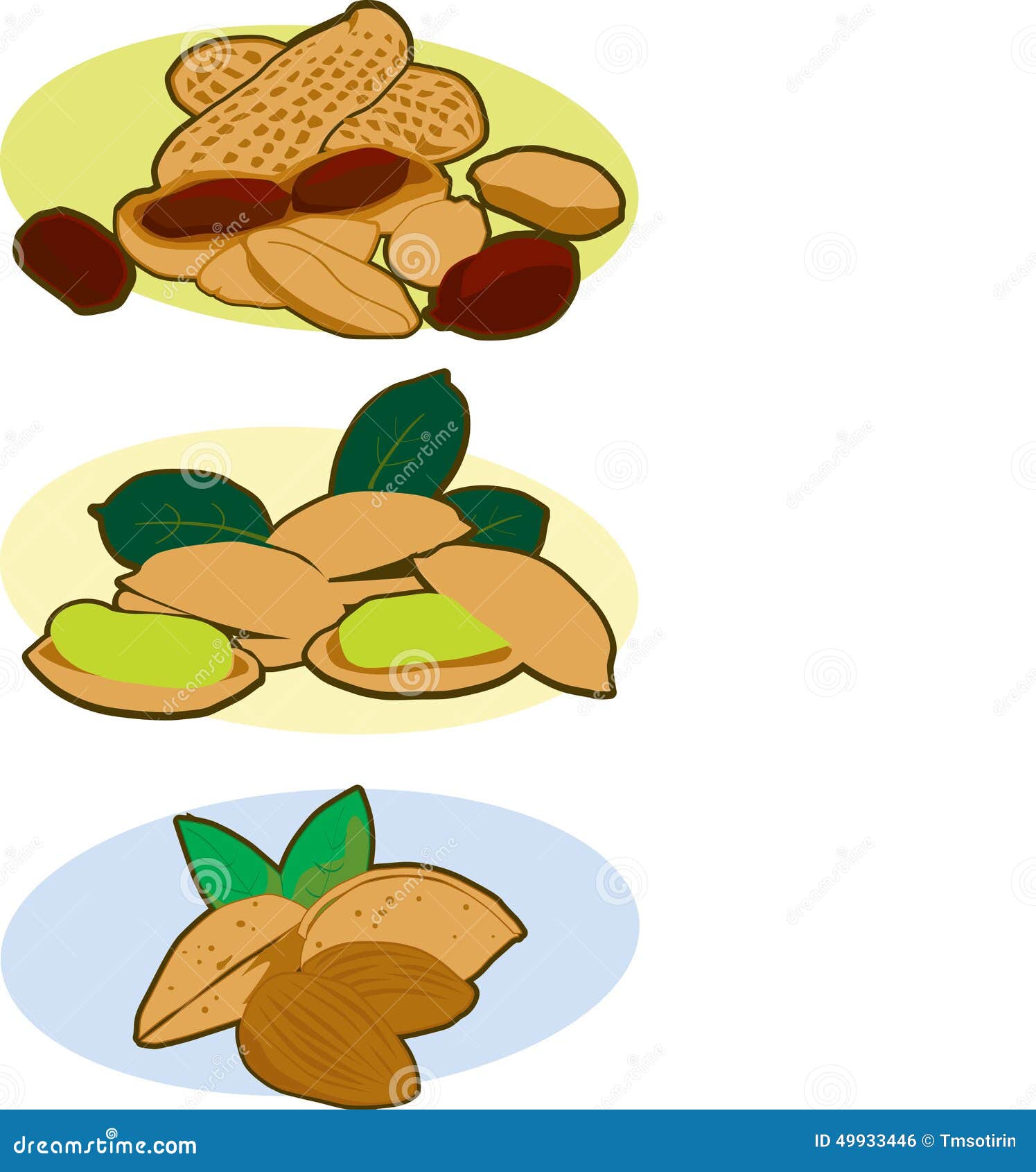 Assorted Nuts In A Pile Stock Image | CartoonDealer.com #329750527