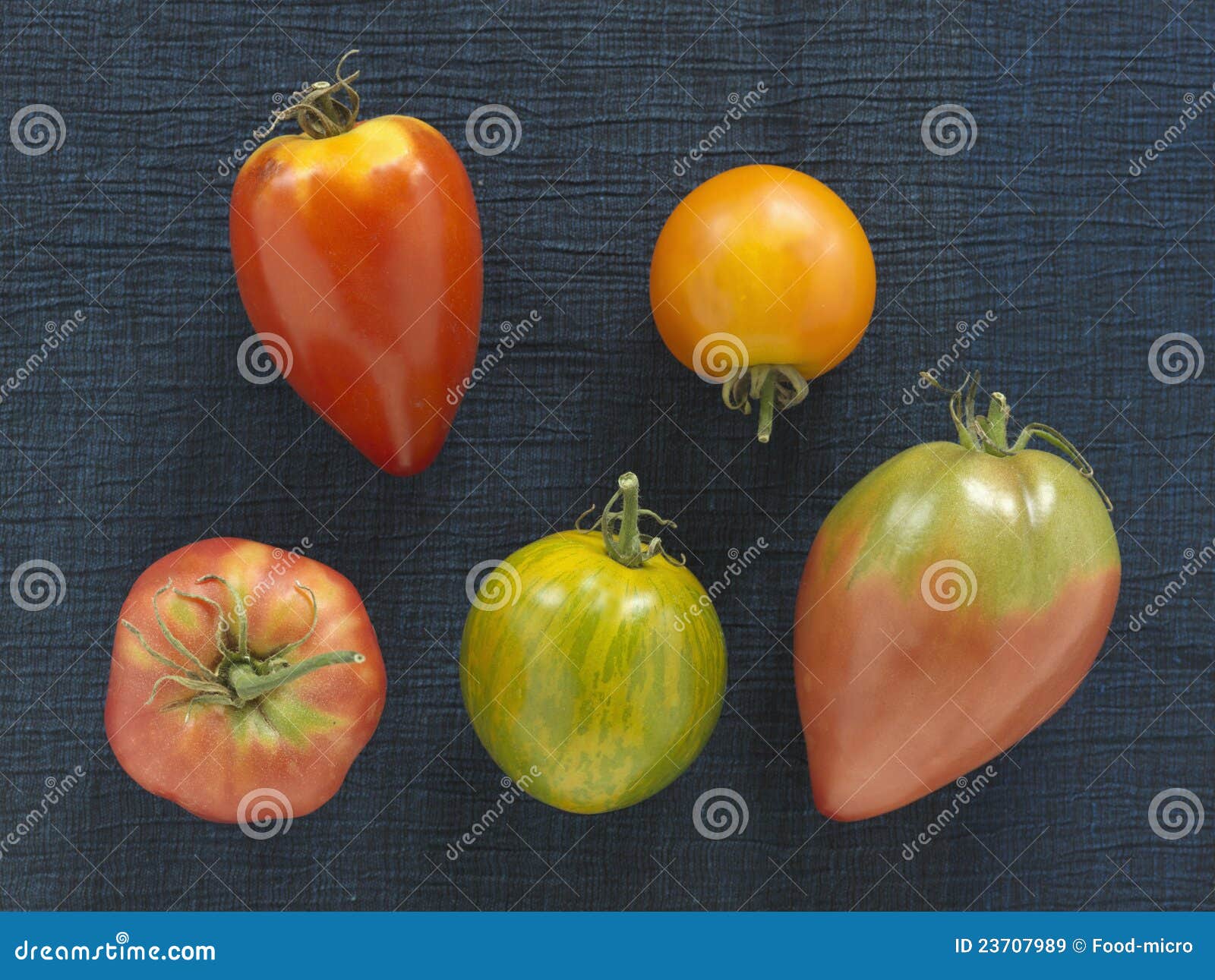 Assorted Old-fashioned Organic Tomatoes Stock Image - Image of summer ...