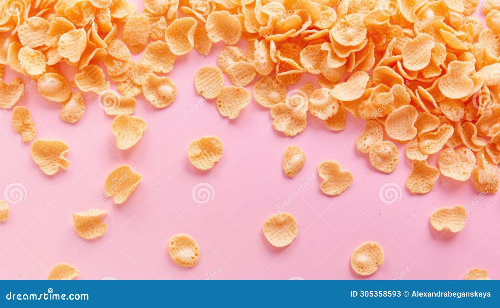 Assorted Orange Snack Pile on Pink Stock Illustration - Illustration of ...