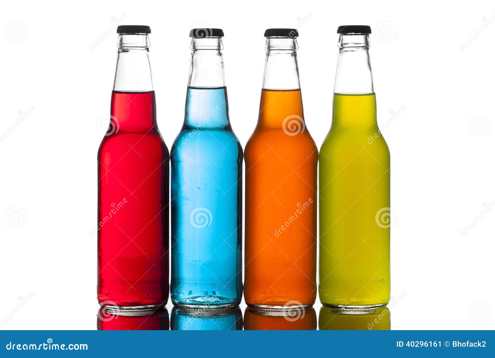 Assorted Organic Craft Sodas Stock Image - Image of soft, carbonated ...