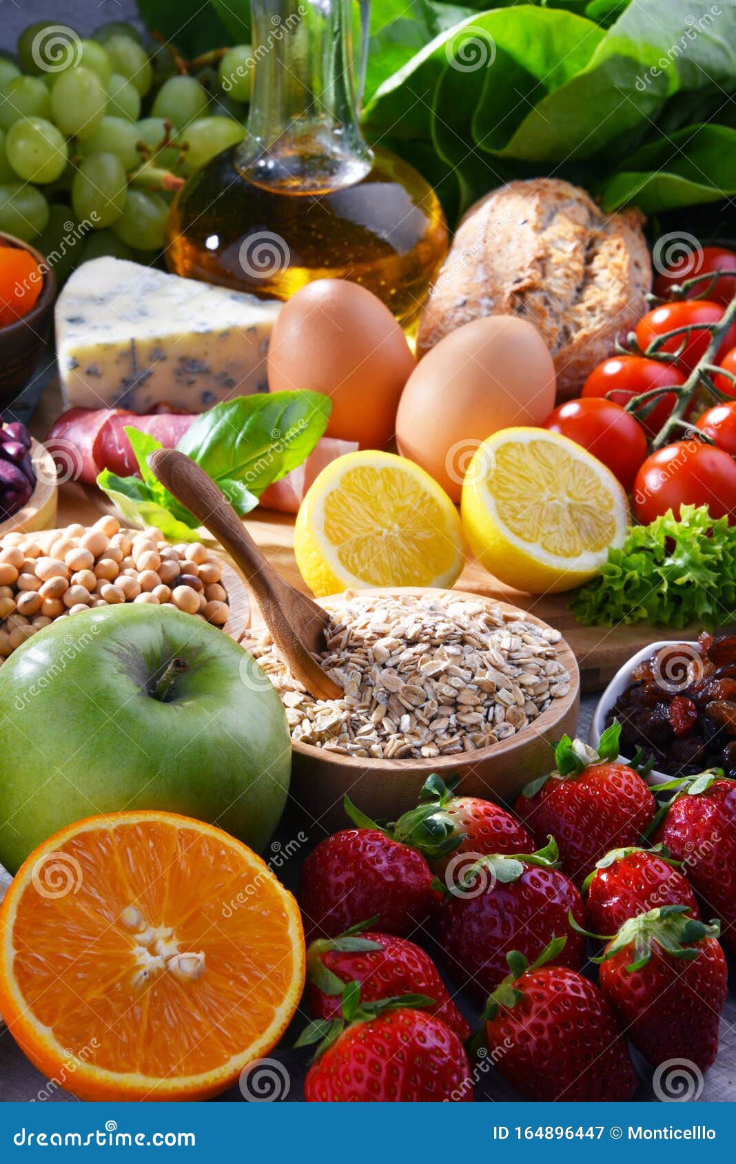Assorted Organic Food Products on the Table Stock Image - Image of ...
