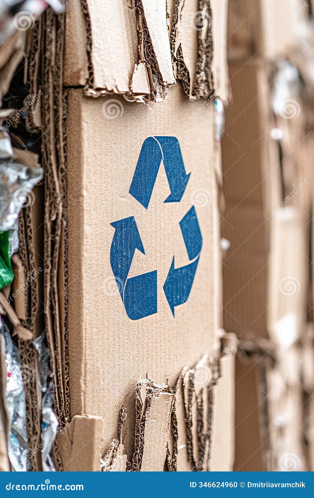 Assorted Paper and Cardboard Materials with a Universal Recycling ...