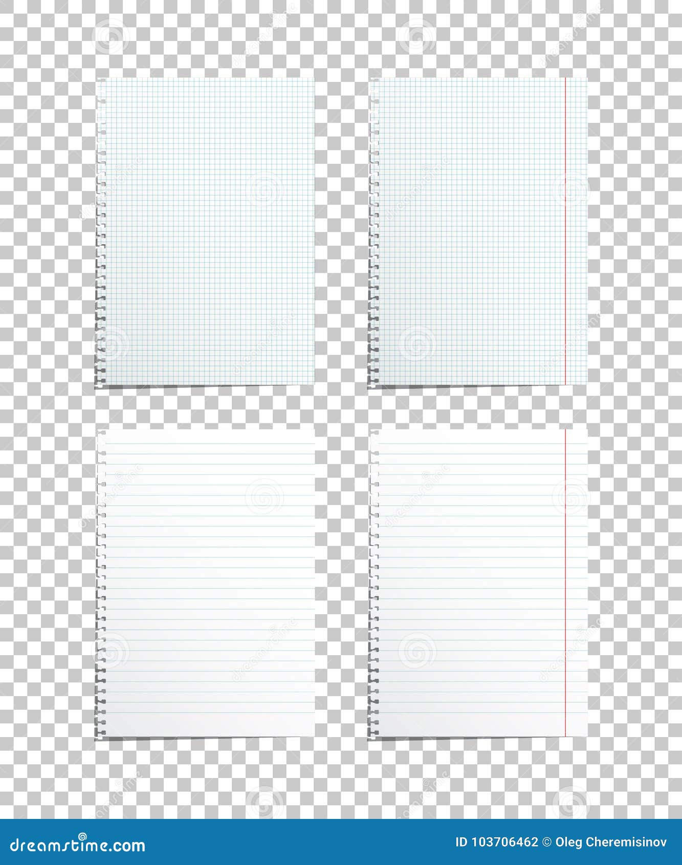 Assorted Paper Sheets. Vector Illustration. Stock Vector - Illustration ...