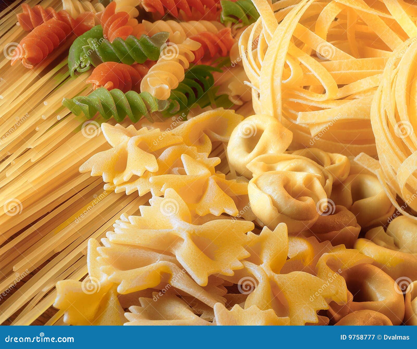 Assorted pasta. stock image. Image of restaurant, close - 9758777