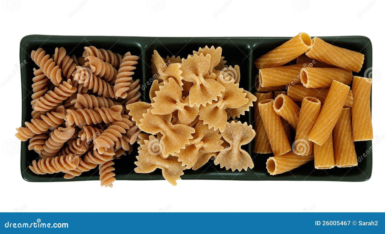 Assorted Pasta - Isolated Over White Stock Image - Image of wholemeal ...
