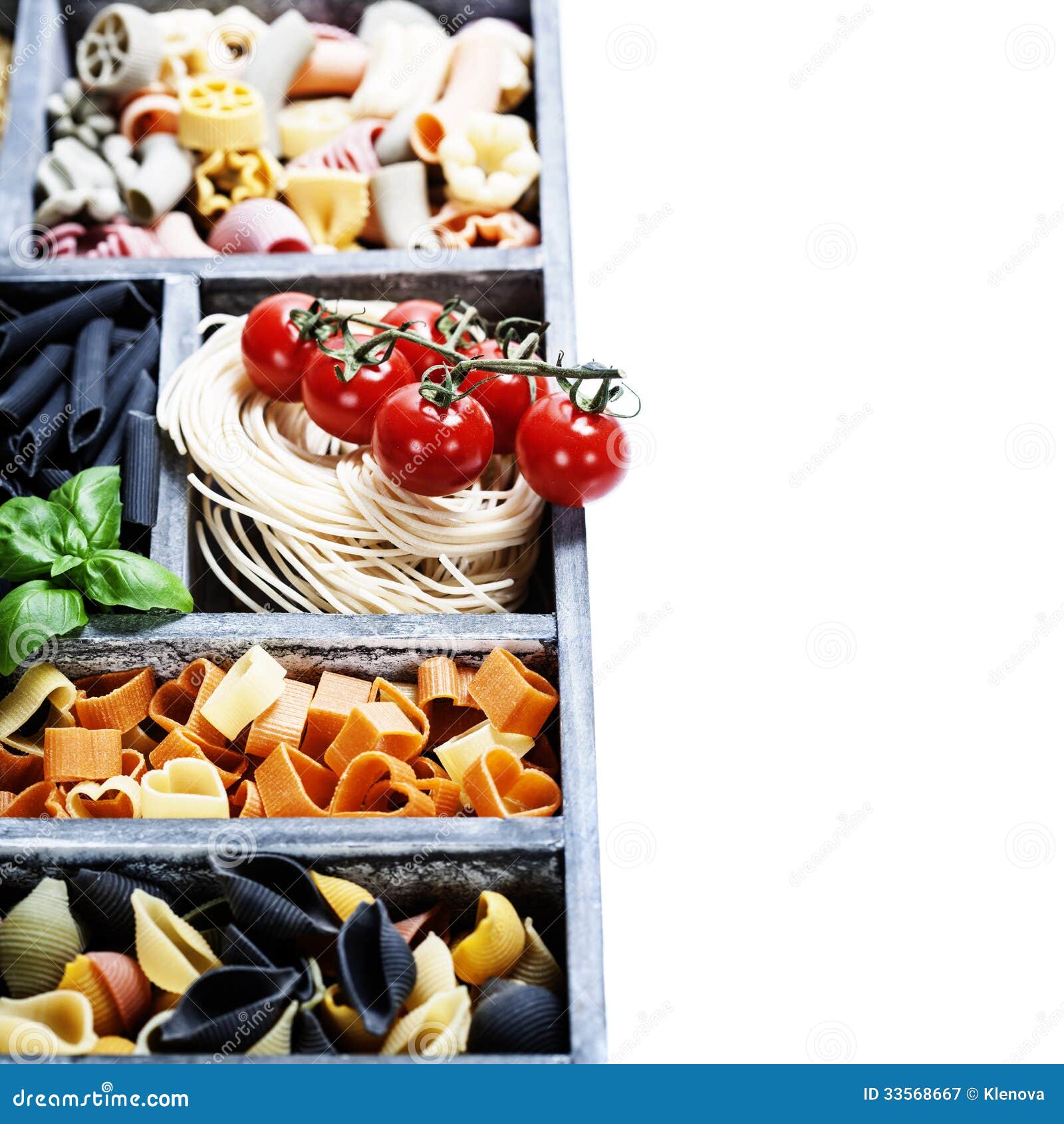 Assorted pastas stock image. Image of penne, italian - 33568667