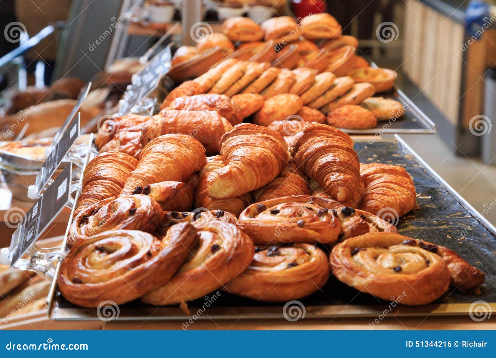 Assorted pastries stock photo. Image of croissant, dough - 51344216