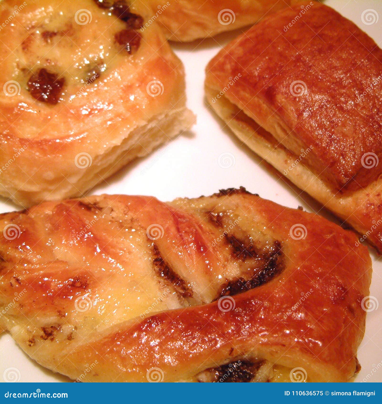 View of Assorted pastries stock image. Image of bake - 110636575