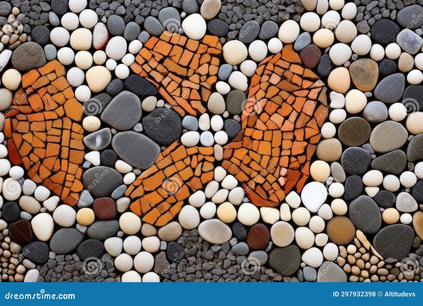 Assorted Pebbles Forming a Mosaic Stock Photo - Image of artistic ...