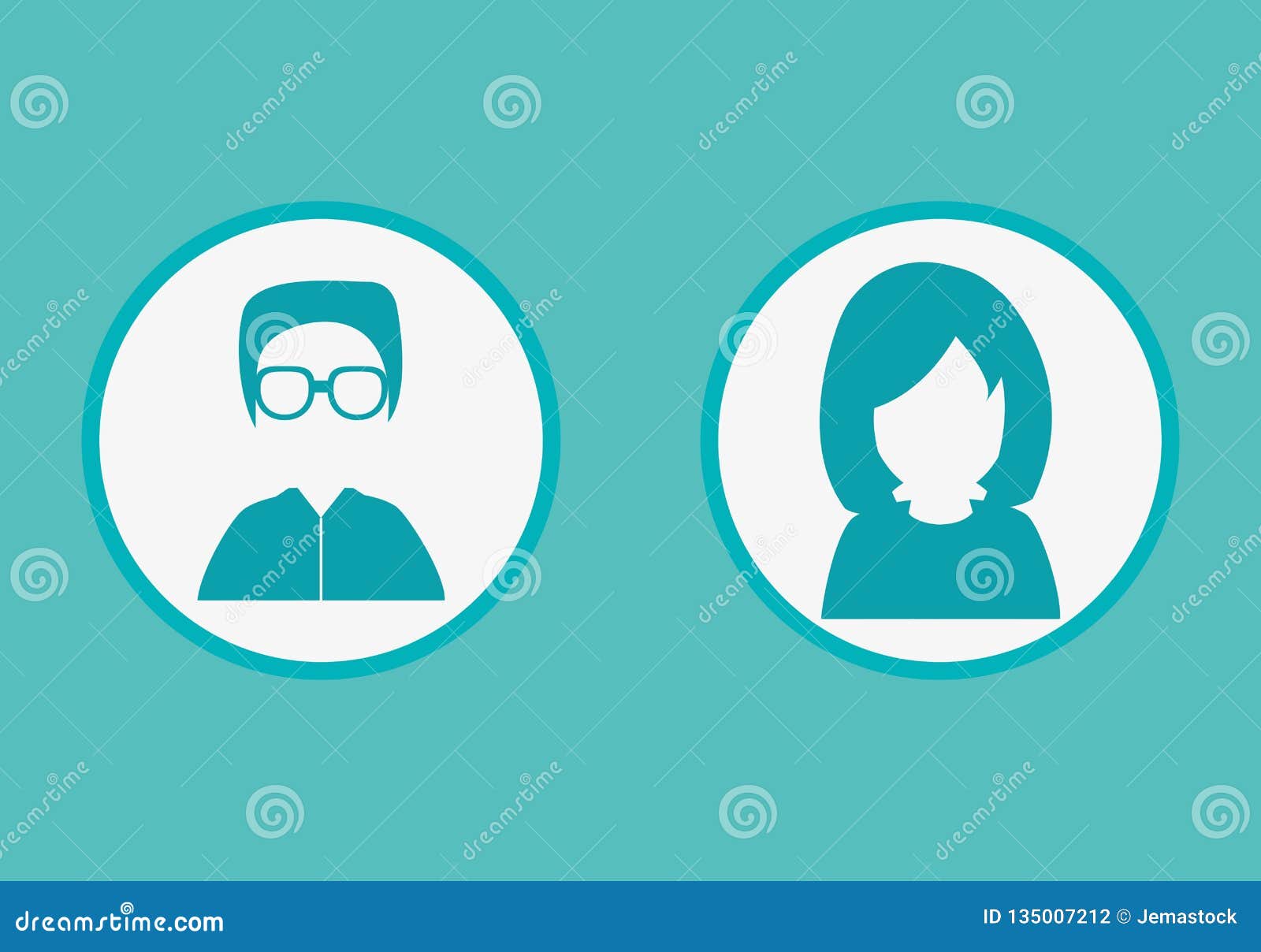 Assorted People Portrait Icons Image Stock Vector - Illustration of ...