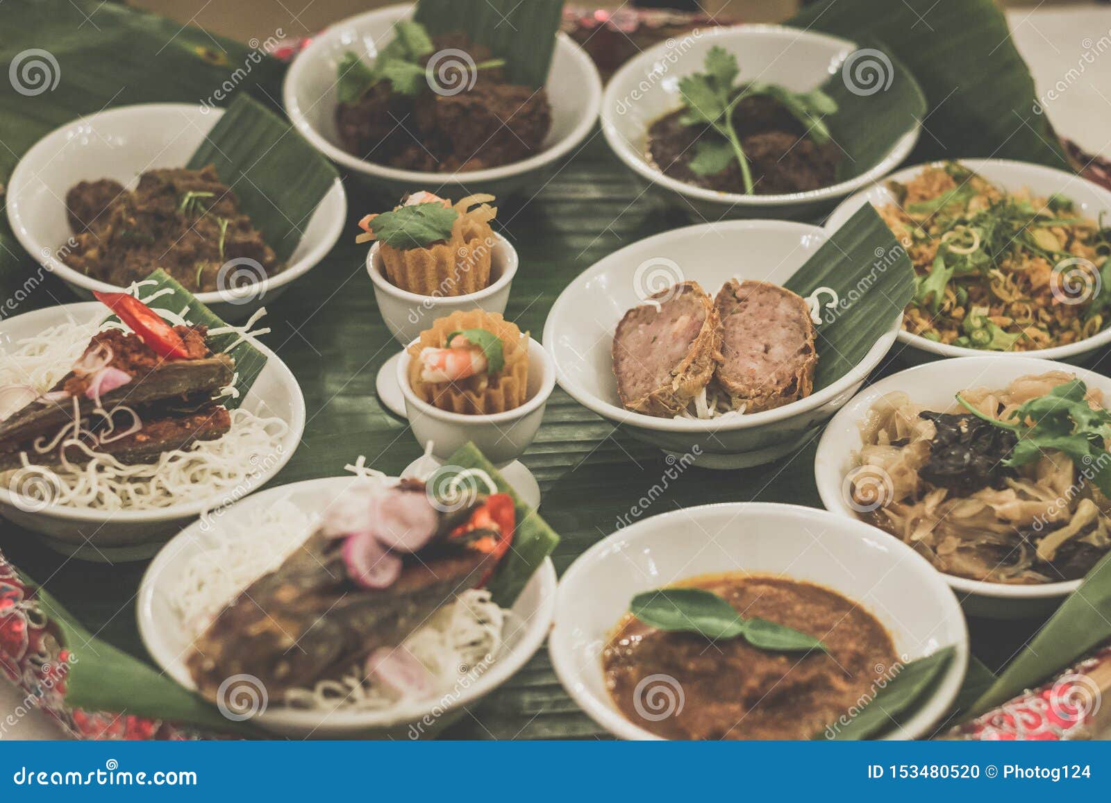 Assorted Peranakan Dishes in a Peranakan Feast in a Fine Dining ...