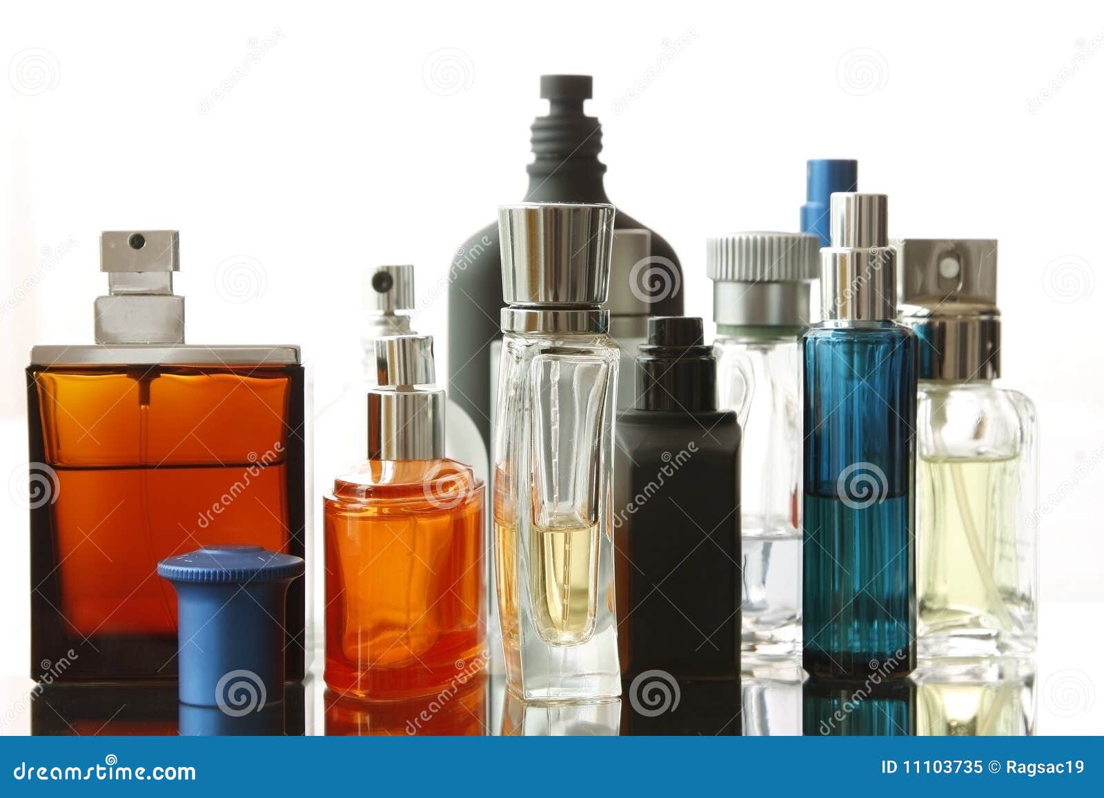 Assorted Perfume Bottles stock image. Image of glamour - 11103735