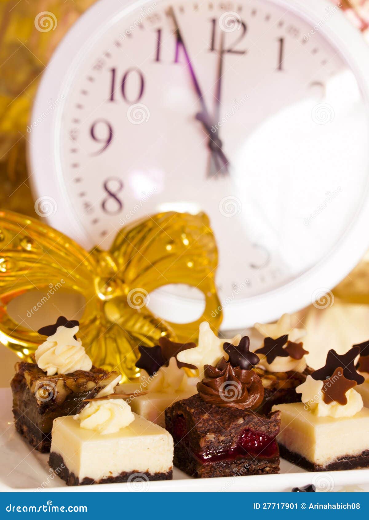 Assorted Petite Party Pastries Stock Image - Image of decoration ...