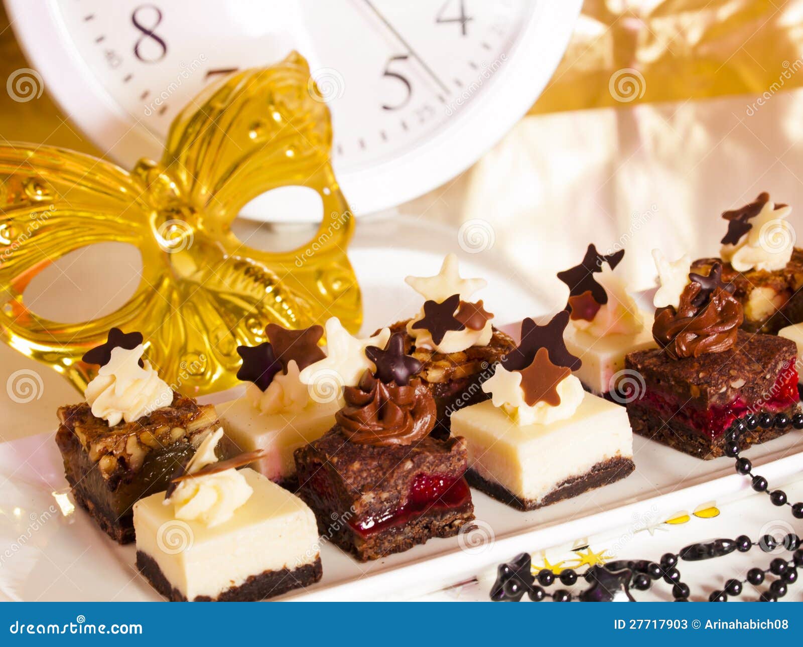 Assorted Petite Party Pastries Stock Image - Image of holiday, sugary ...