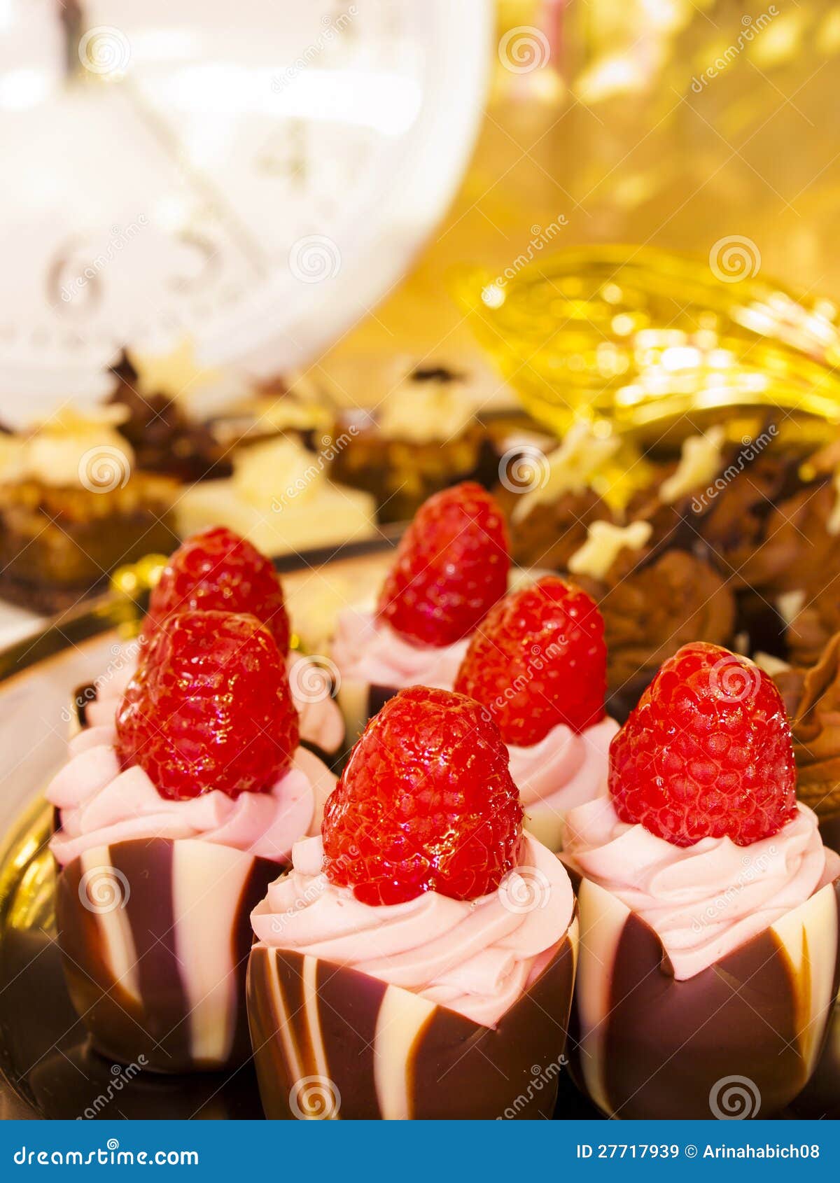 Assorted Petite Party Pastries Stock Image - Image of happy, sweets ...