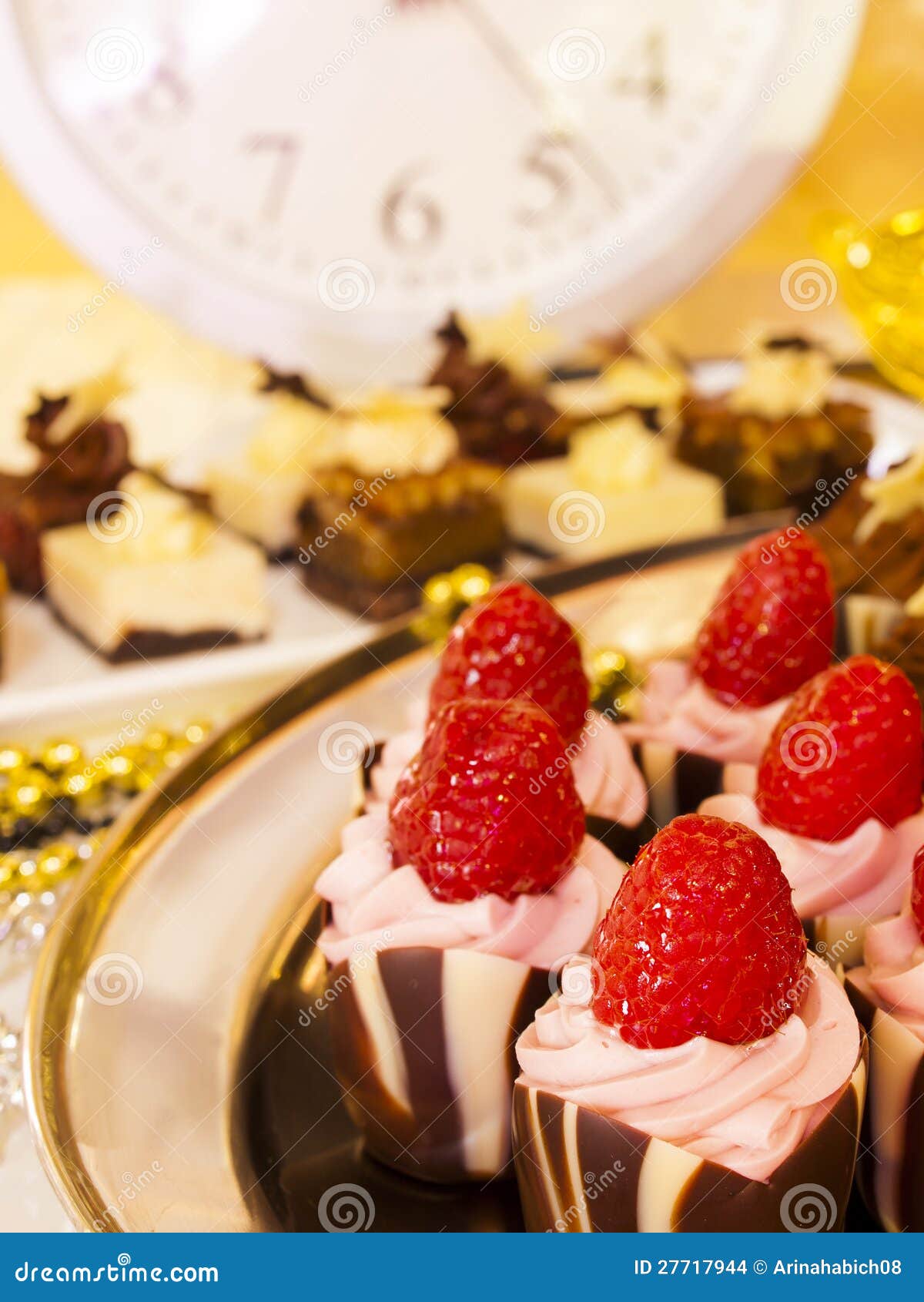 Assorted Petite Party Pastries Stock Photo - Image of sweet, petite ...