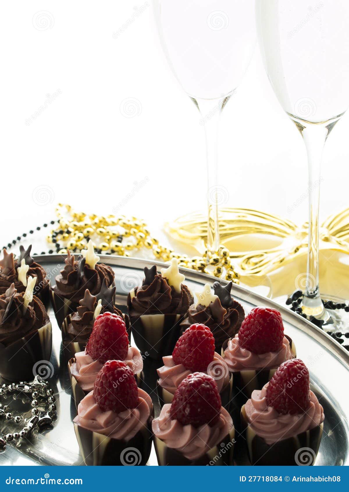 Assorted Petite Party Pastries Stock Photo - Image of happy, party ...