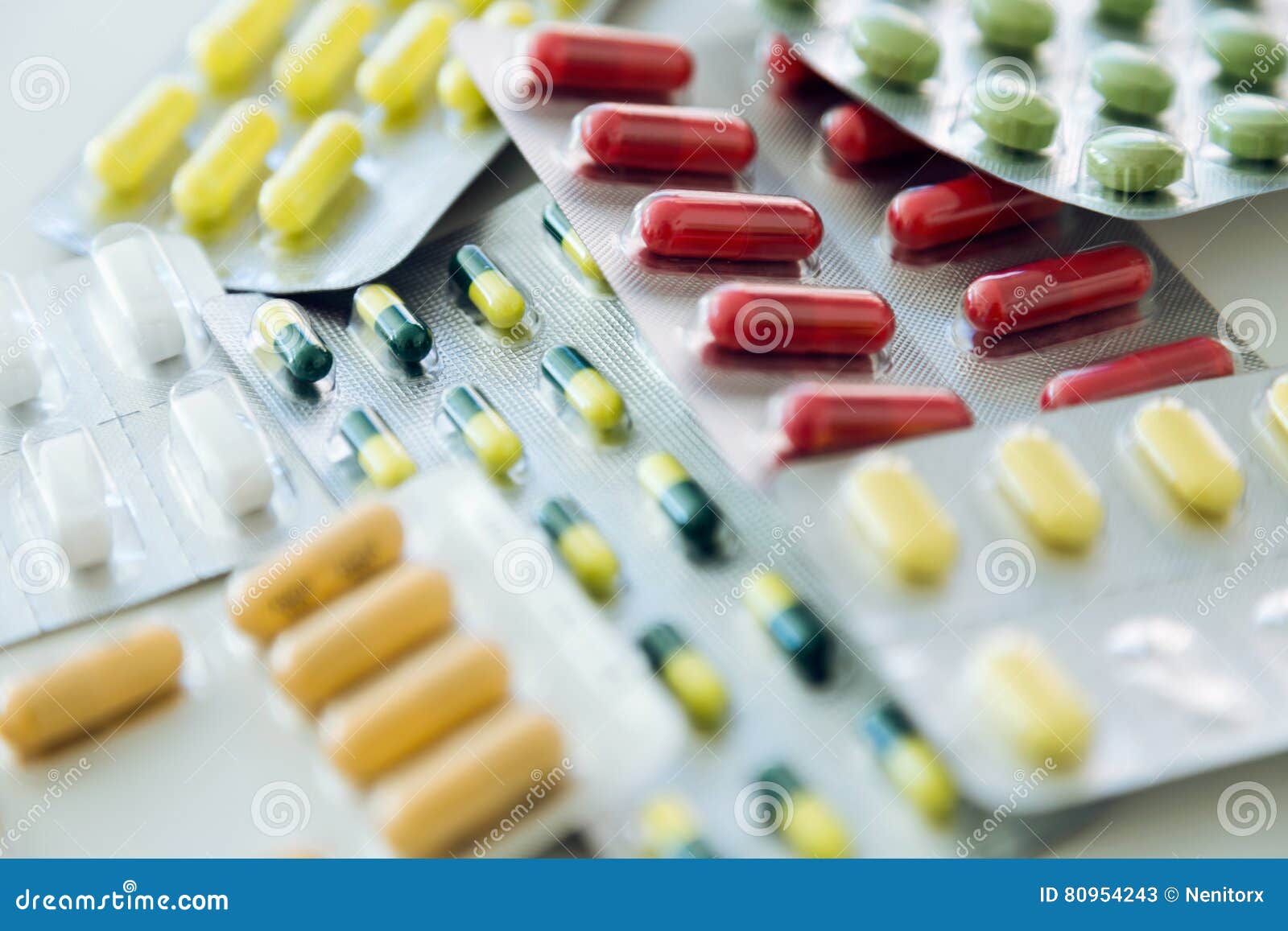 Assorted Pharmaceutical Medicine Pills, Tablets and Capsules on Stock ...