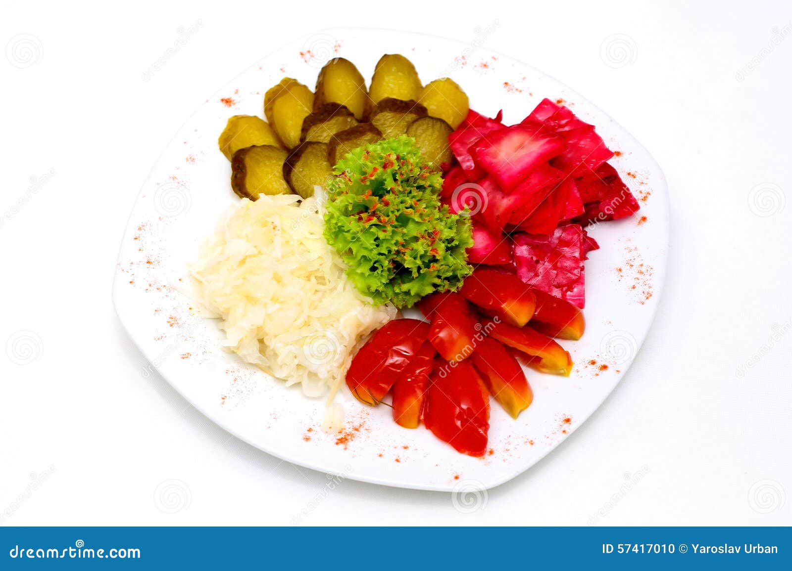 Assorted Pickles and Pickled Vegetables Served on Stock Photo - Image ...