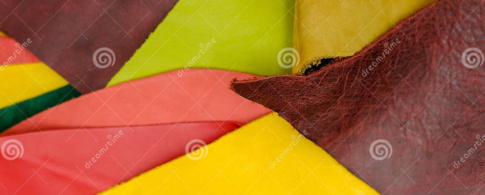 Assorted Pieces of Skin. Rawhide. Leather Pieces Stock Image - Image of ...