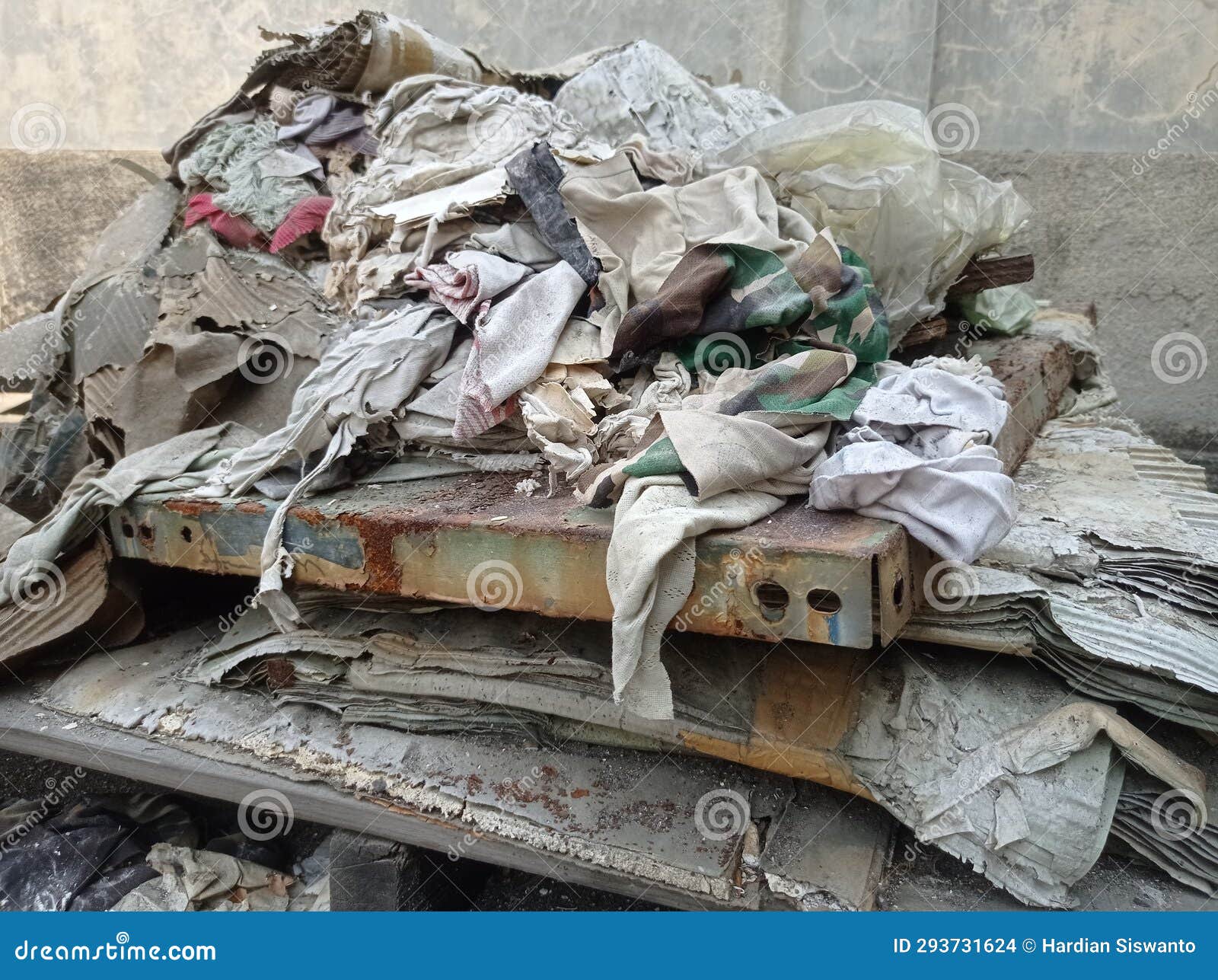 Iron Junk Yard Scrap Heap With Colorful Old Rusty Metal Tools Stock ...
