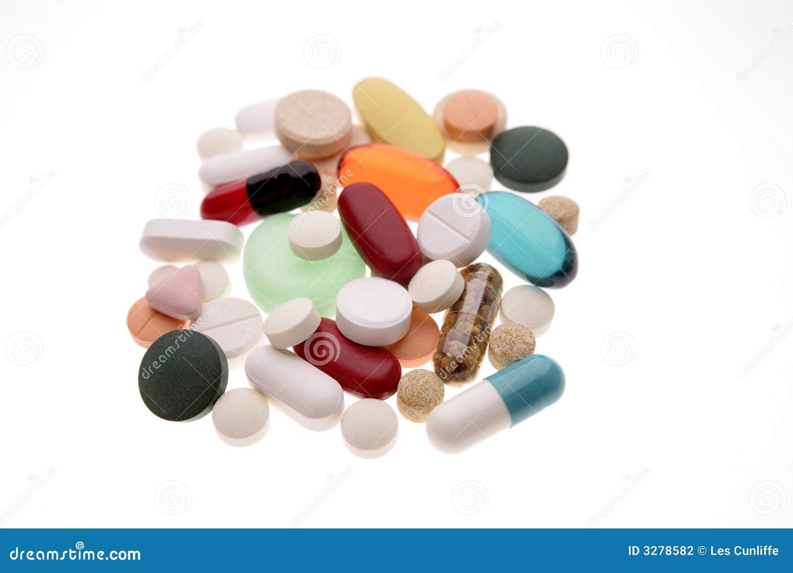 Assorted pills stock photo. Image of medical, inside, illness - 3278582