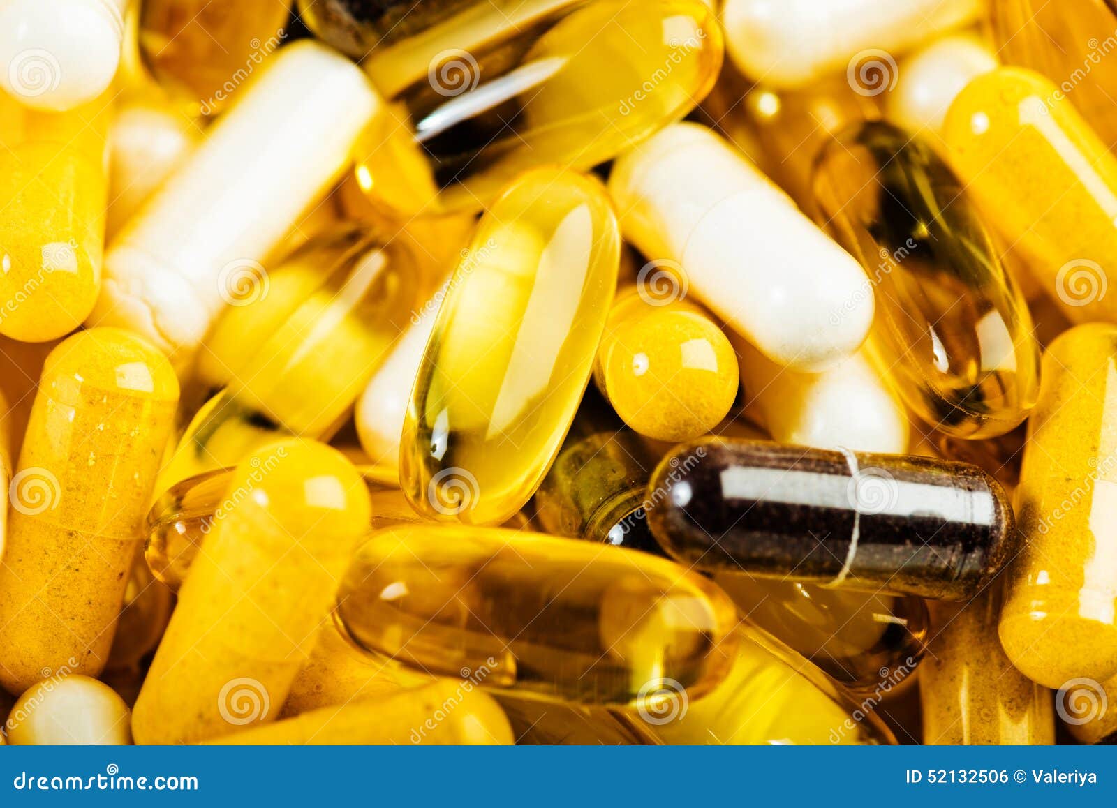 Assorted pills stock photo. Image of objects, drugs, closeup - 52132506